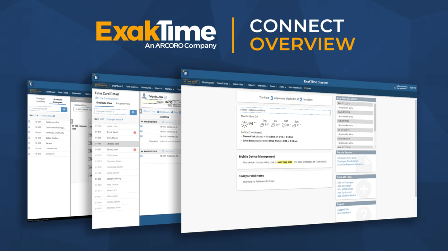ExakTime | Employee Time Tracking App | Payroll Reporting